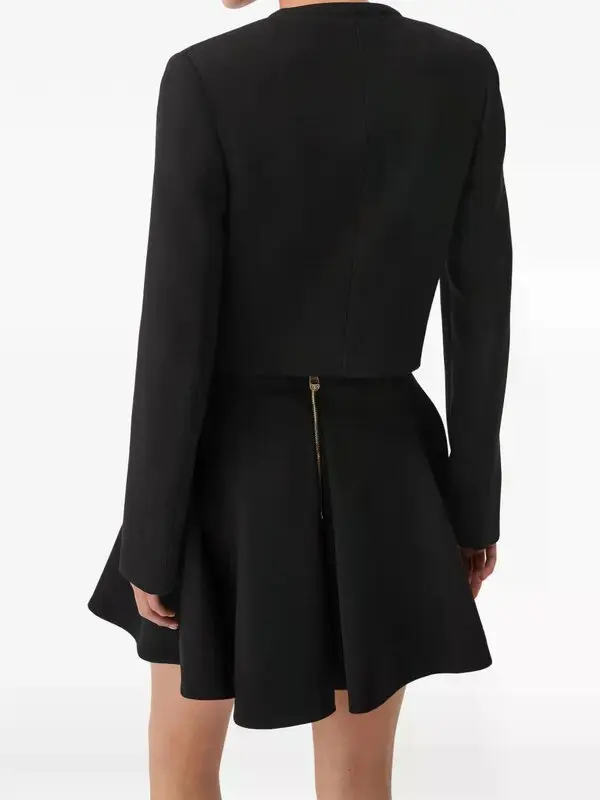 Versace Natté Wool Mini Skirt