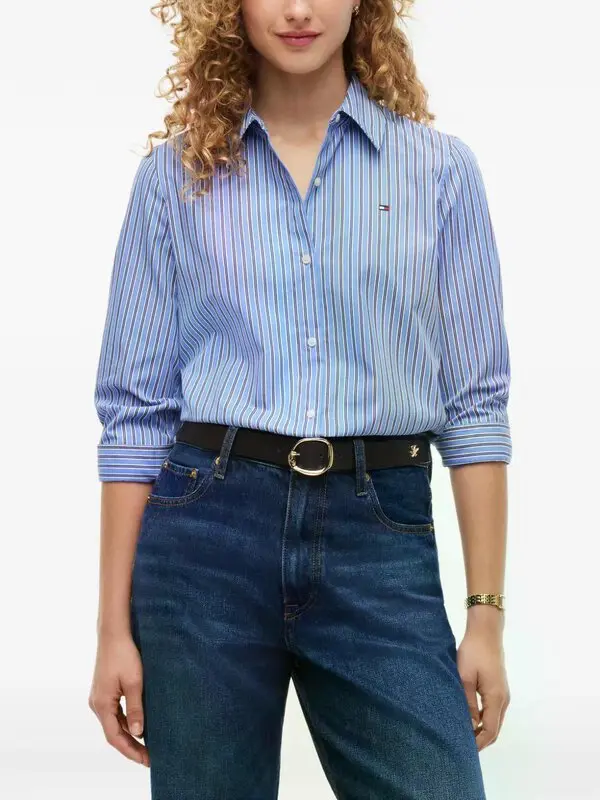 Tommy Hilfiger Vertical-stripe Long-sleeve Shirt