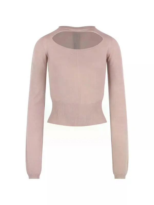 Rick Owens Cut-out Ribbed-hem Sweater