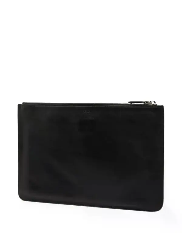 Fendi 2010-2026 Leather Monster Zip Clutch Bag