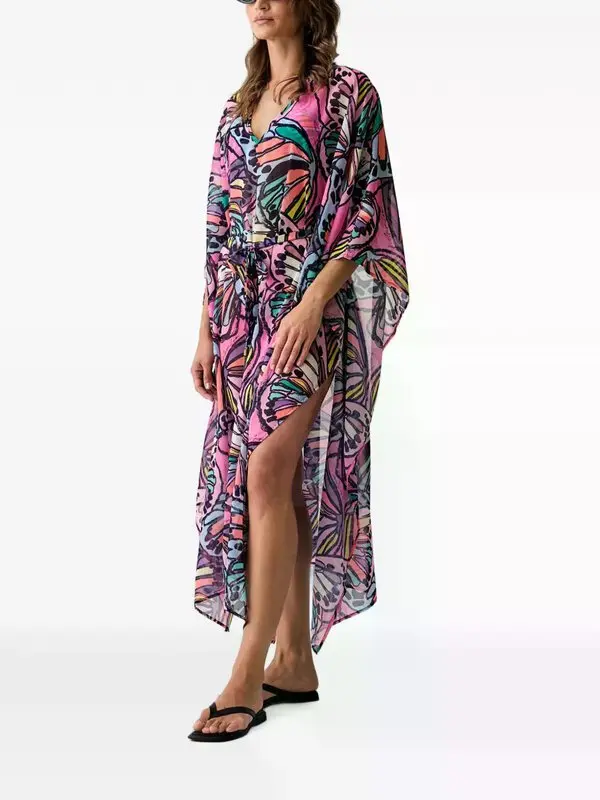 Kurt Geiger Butterfly-print Kaftan
