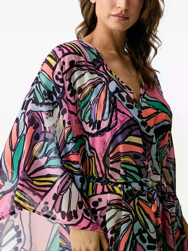Kurt Geiger Butterfly-print Kaftan
