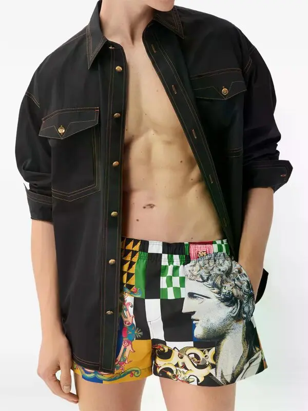 Versace Printed Swim Shorts