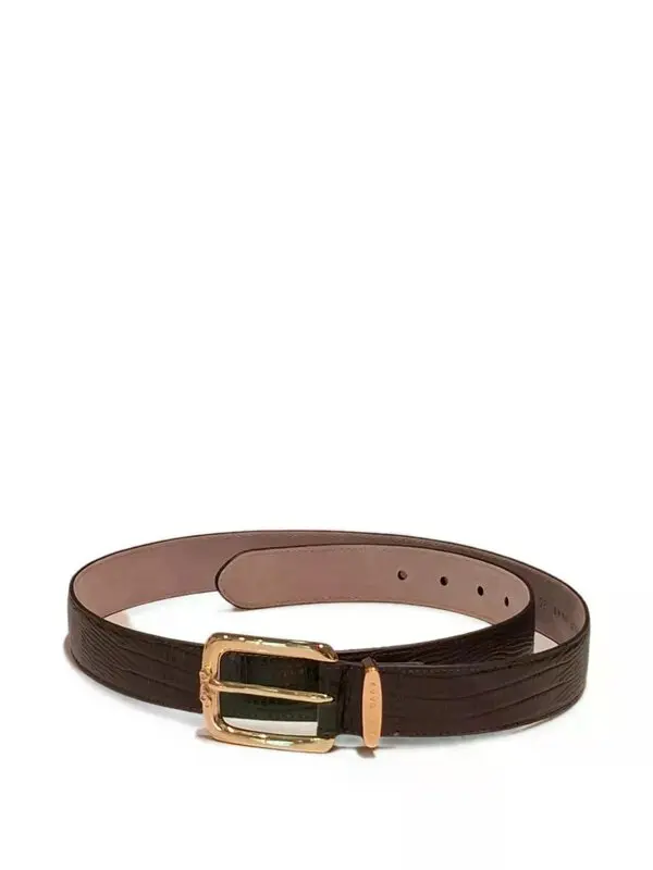 Elie Saab Crocodile-effect Leather Belt