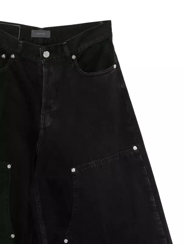 HAIKURE Embellished Wide-leg Jeans