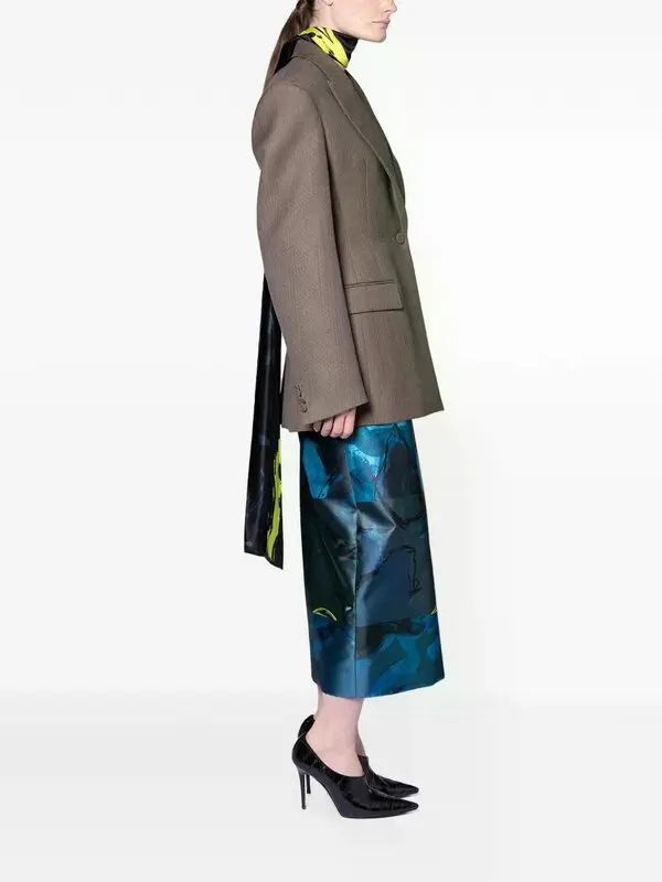 ROKSANDA Irma Abstract-print Midi Skirt