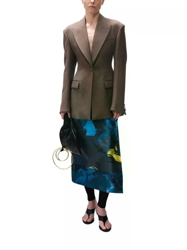 ROKSANDA Irma Abstract-print Midi Skirt