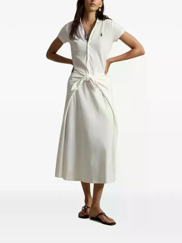 Polo Ralph Lauren Tie-waist Polo Midi Dress