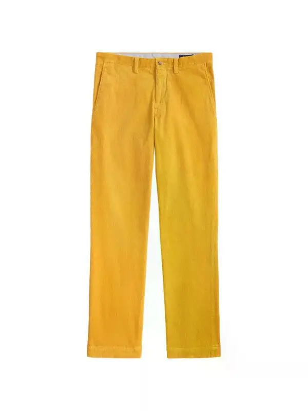 Polo Ralph Lauren Straight Fit Stretch Corduroy Trousers - Yellow