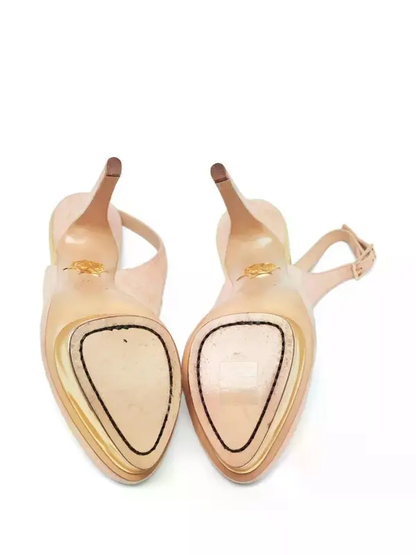 CHARLOTTE OLYMPIA Suede Platform Slingback Pumps - Neutrals
