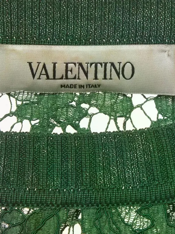 Valentino Garavani Floral Lace Boat Neck Top