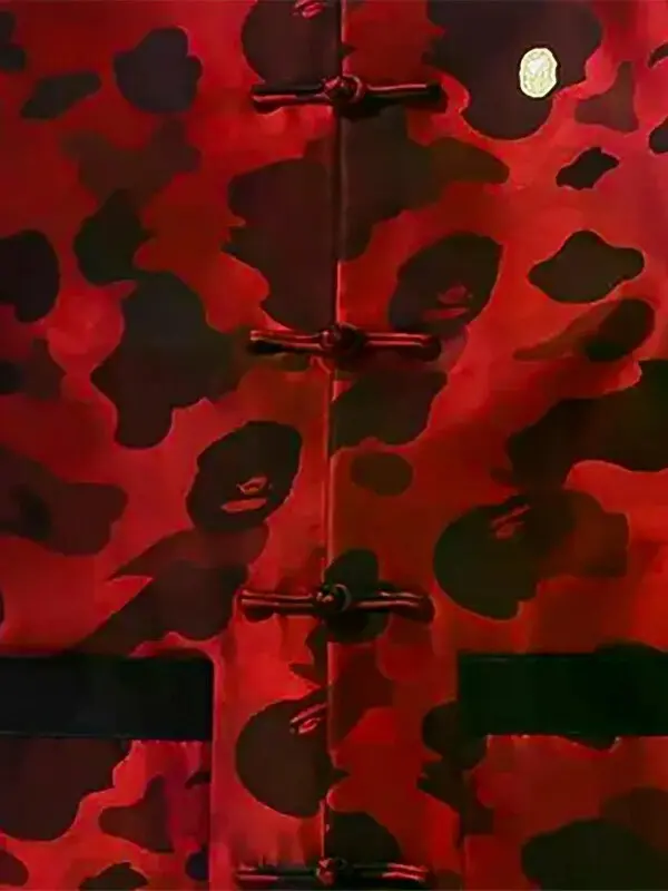A BATHING APE Color Camo Chinese Padded Jacket