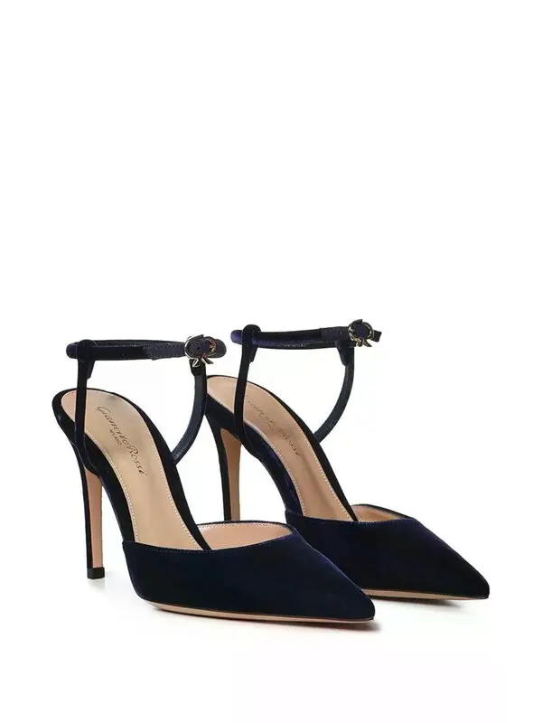 GIANVITO ROSSI Pointed-toe Ankle-strap Pumps