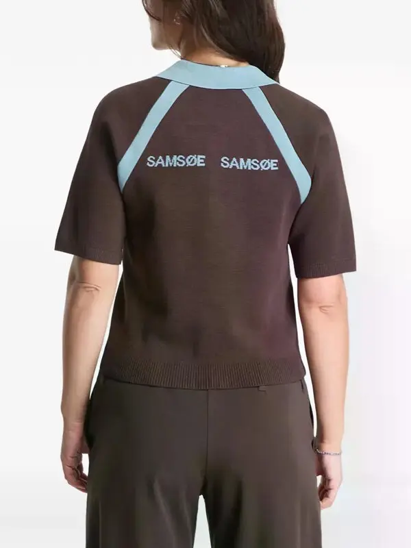 SAMSOE SAMSOE Raglan-sleeve Polo Shirt