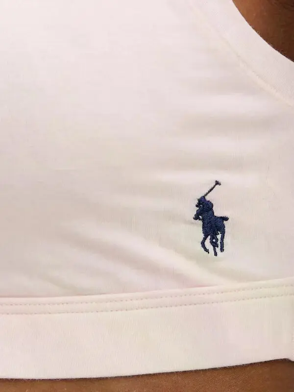 Polo Ralph Lauren Logo-embroidered Scoop-neck Bra