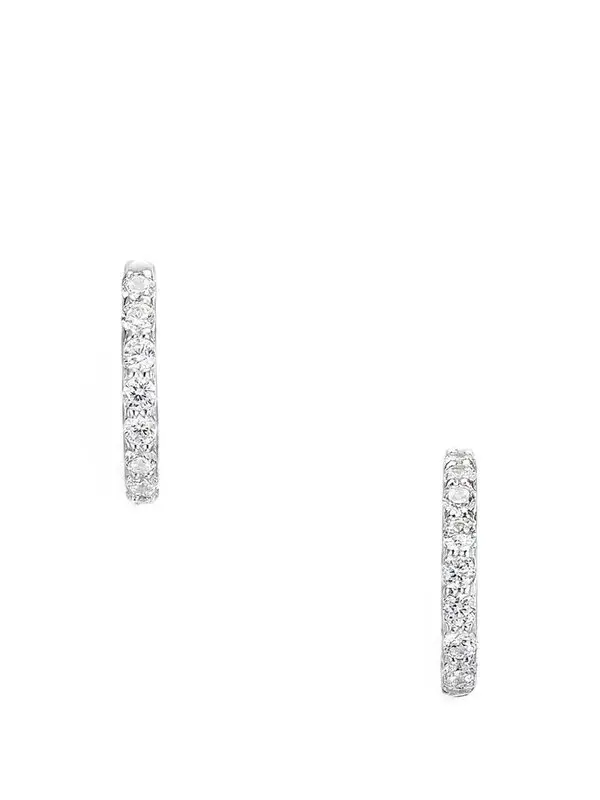 ANABELA CHAN Asscher Diamond Pendant Hoop Earrings
