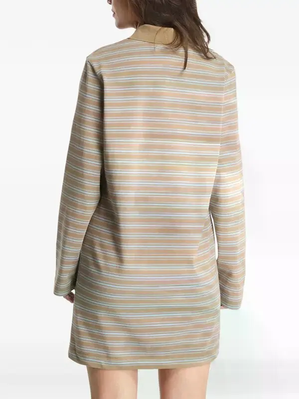 SAMSOE SAMSOE Striped Long-sleeve Mini Dress