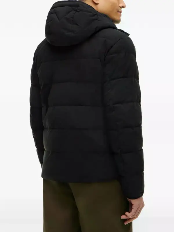 Tommy Hilfiger Padded Logo Print Hooded Jacket