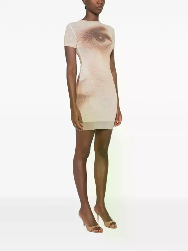 JEAN PAUL GAULTIER Short-sleeve Crew Neck Mini Dress