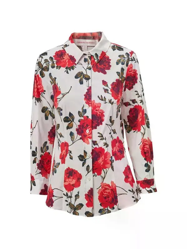 Carolina Herrera Icon Rose-print Shirt
