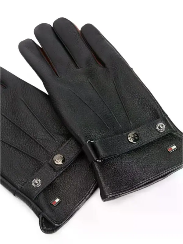 Tommy Hilfiger Logo Plaque Touch-strap Gloves