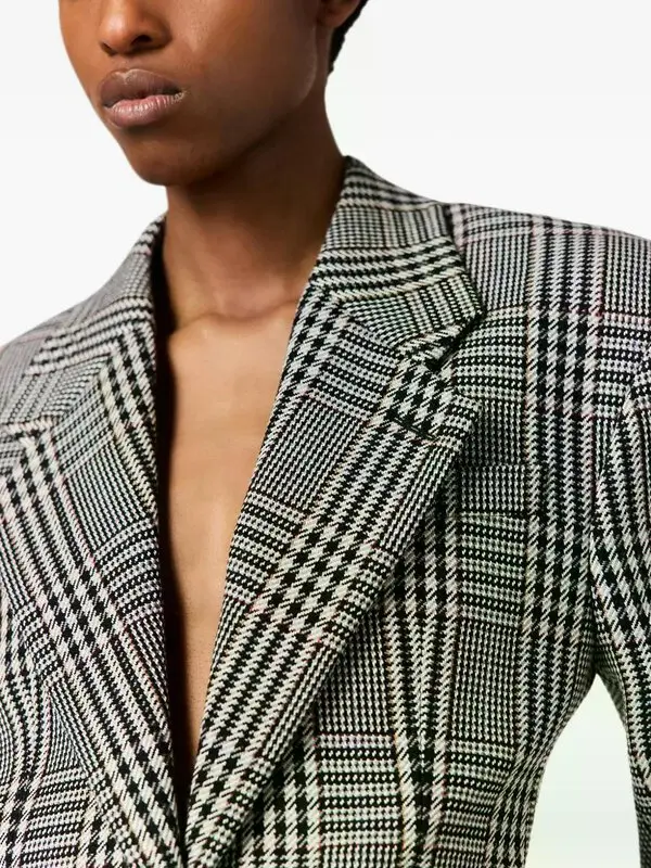 Stella McCartney Prince Of Wales-check Wool Blazer