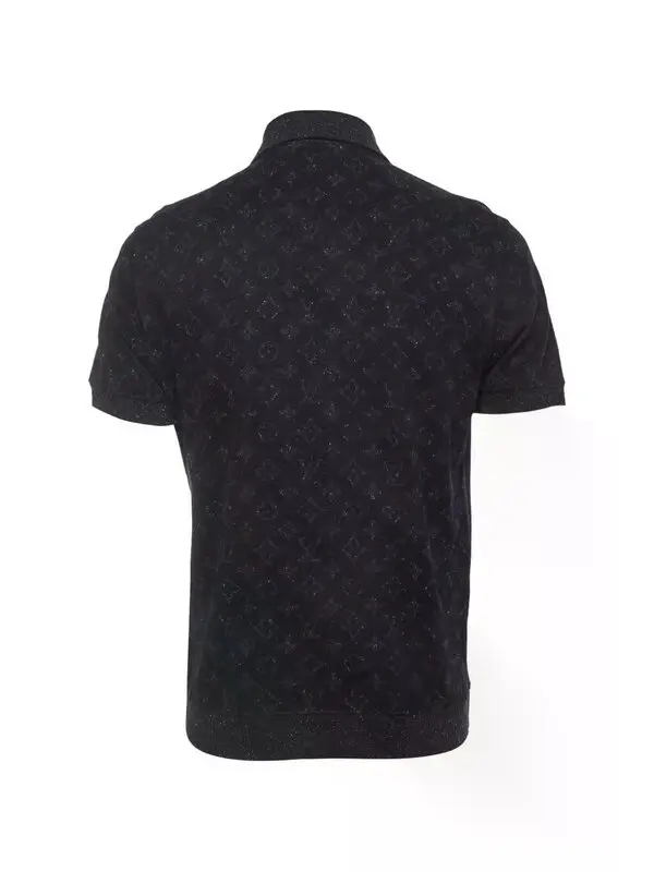 LOUIS VUITTON Monogram Knit Polo Shirt