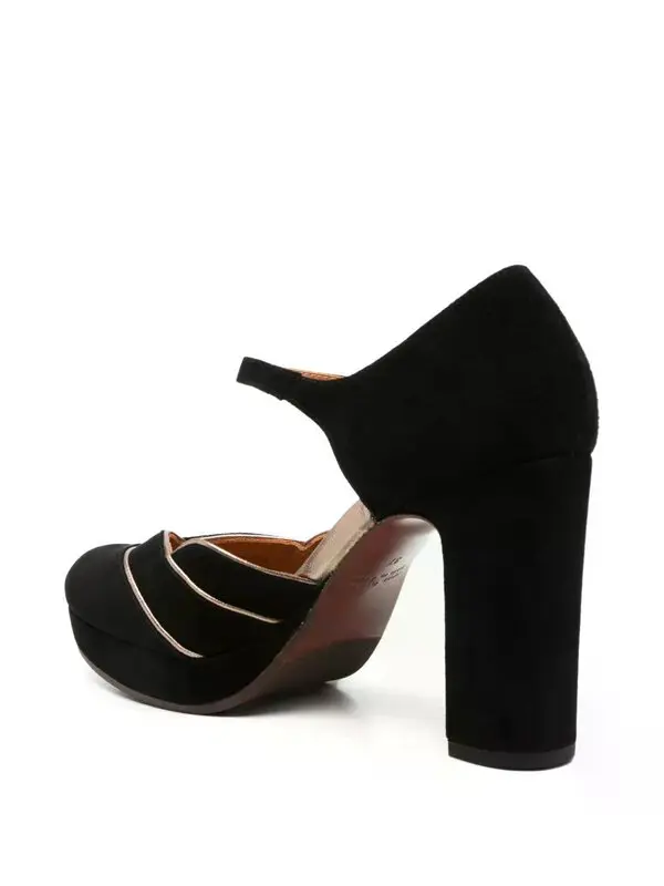 Chie Mihara Uyako Suede Pumps With Metallic Trim