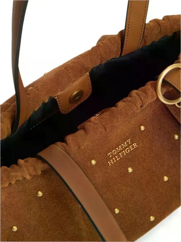 Tommy Hilfiger Studded-ruched Tote Bag