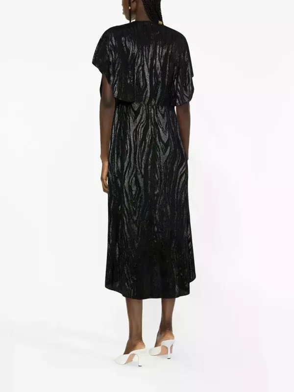 Stella McCartney Woodgrain-effect Midi Dress