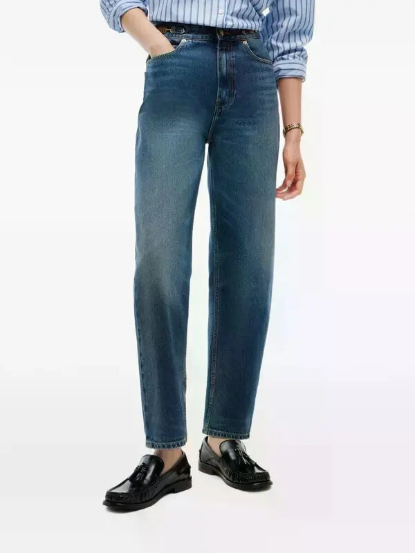 Tommy Hilfiger Jackie Chain-link Straight-leg Jeans