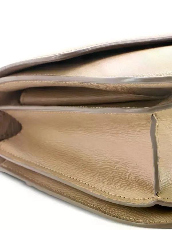 Celine Grainy Leather Medium Crossbody Bag - Brown
