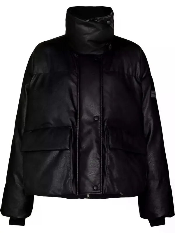 Stella McCartney Polished-finish Padded Coat - Black