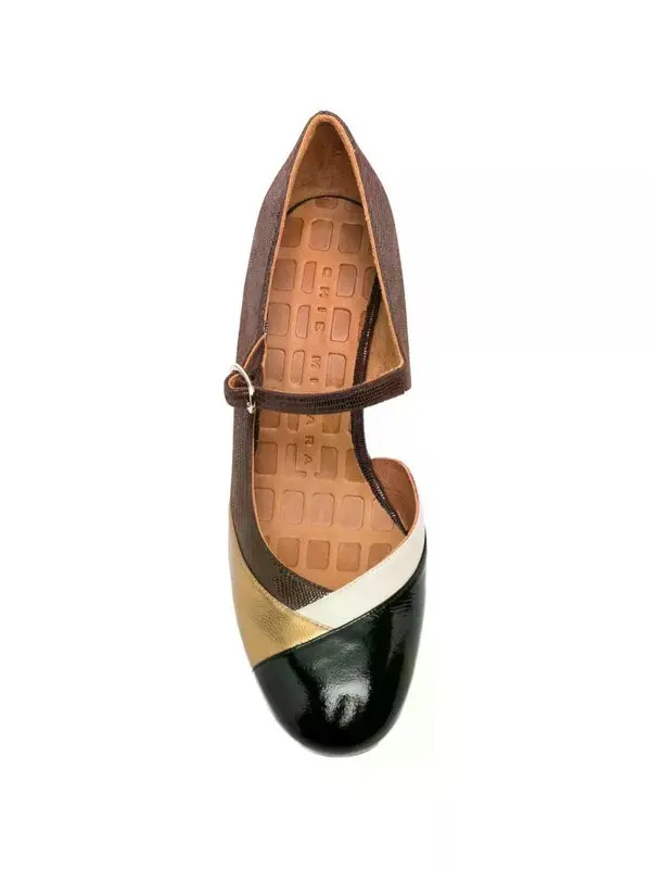 Chie Mihara Mary Jane Block Heel Pumps