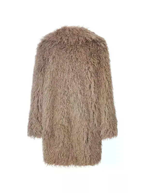 Tagliatore Curly Texture Wide-collar Coat