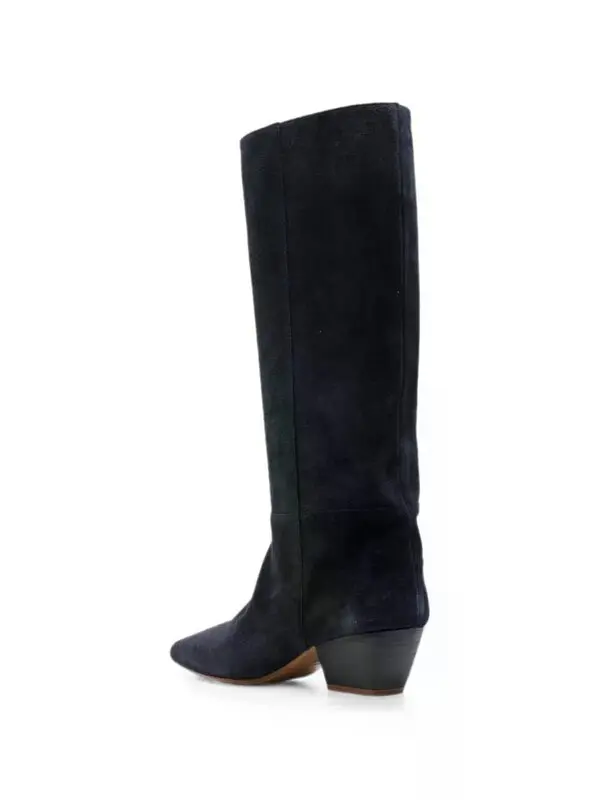 FORTE_FORTE Pointed-toe Suede Knee-high Boots
