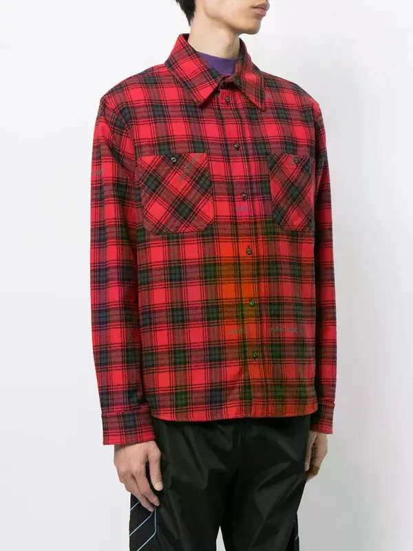 Off-White Check-print Long-sleeve Shirt
