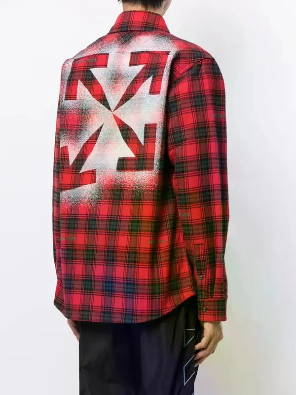 Off-White Check-print Long-sleeve Shirt