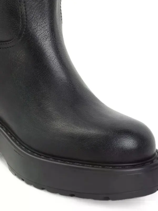 Miu Miu Buckle-detail Logo-plaque Boots