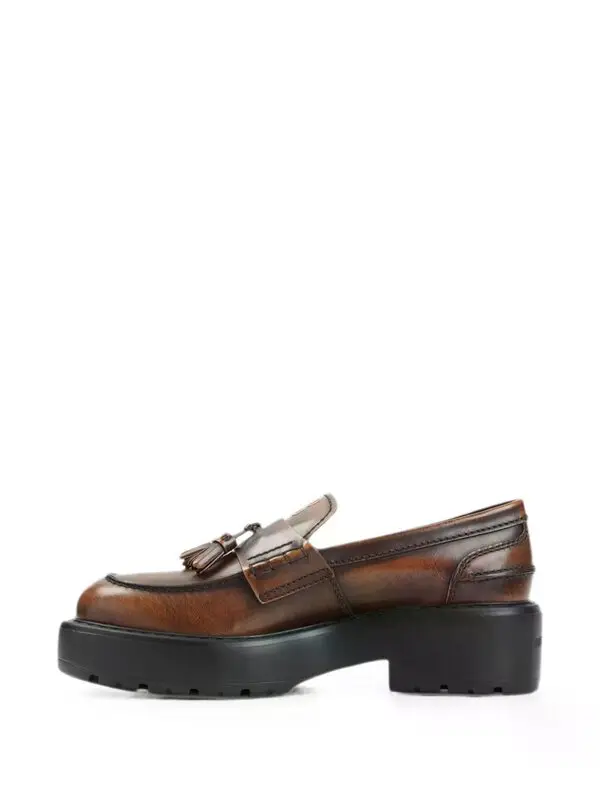 Miu Miu Tassel-detail Leather Loafers
