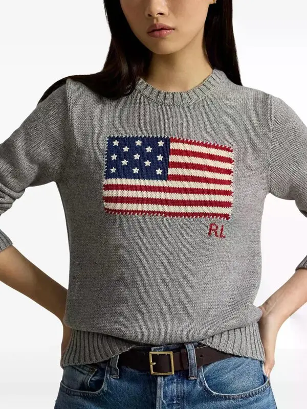 Polo Ralph Lauren Flag Cotton Crewneck Jumper