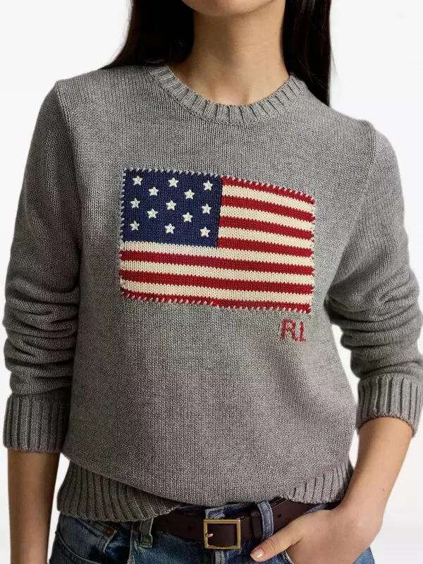 Polo Ralph Lauren Flag Cotton Crewneck Jumper