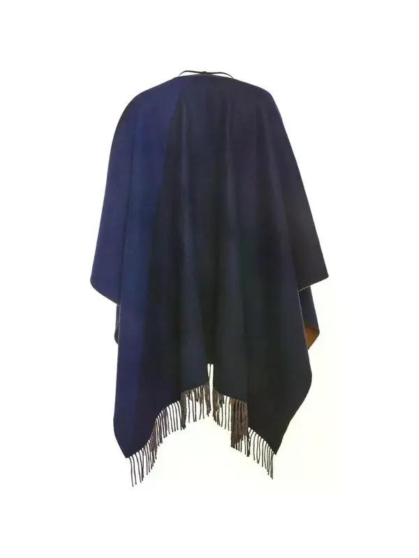 Hermès Wool Tassel Fringe Poncho