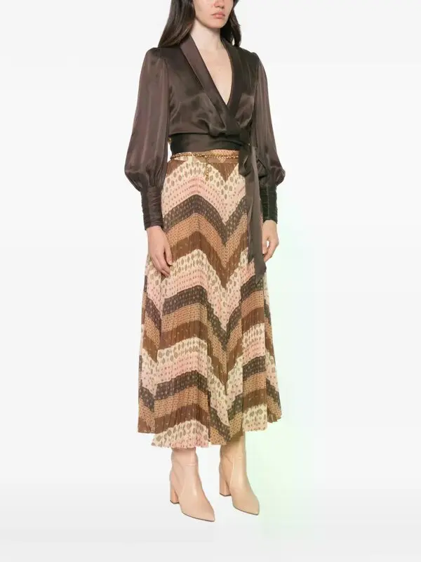 Zimmermann Wrap-style Long-sleeve Blouse