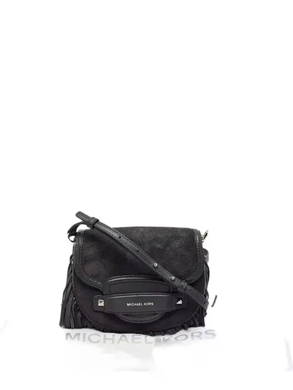 Michael Kors Fringed-ends Leather Mini Crossbody Bag