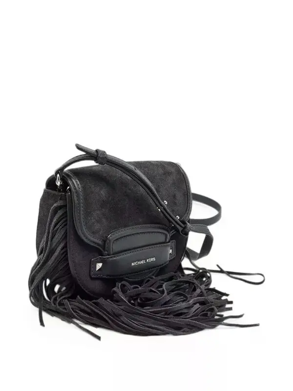 Michael Kors Fringed-ends Leather Mini Crossbody Bag