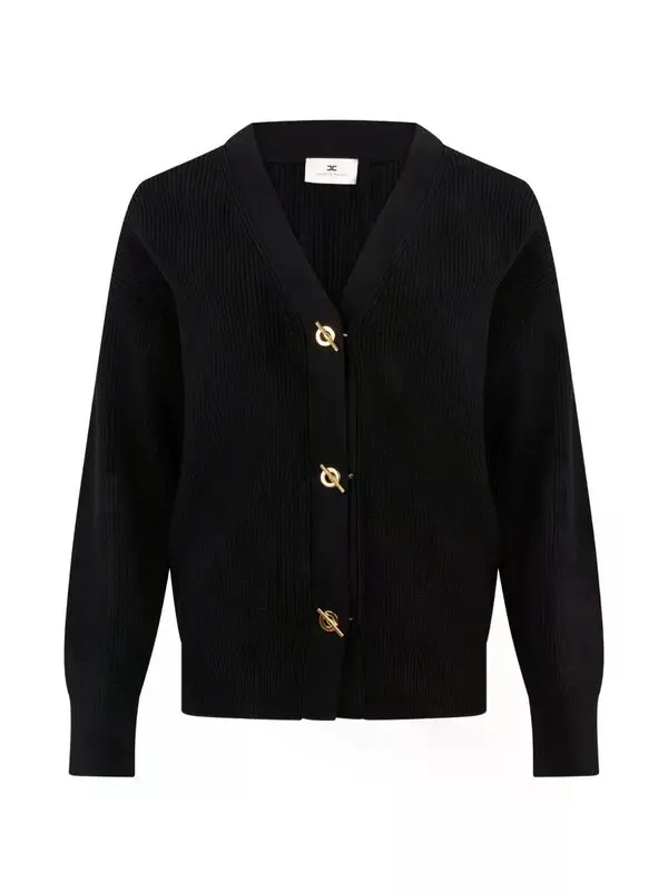 Elisabetta Franchi V-neck Cardigan - Black