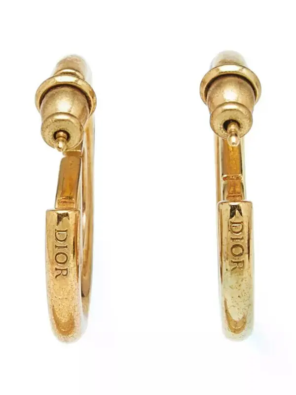 Dior 30 Montaigne Cd Hoop Earrings
