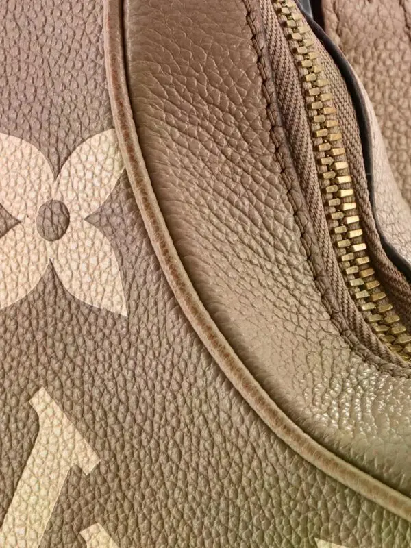 LOUIS VUITTON Bagatelle Nm Handbag Bicolor Monogram Empreinte Giant Shoulder Bag - Brown