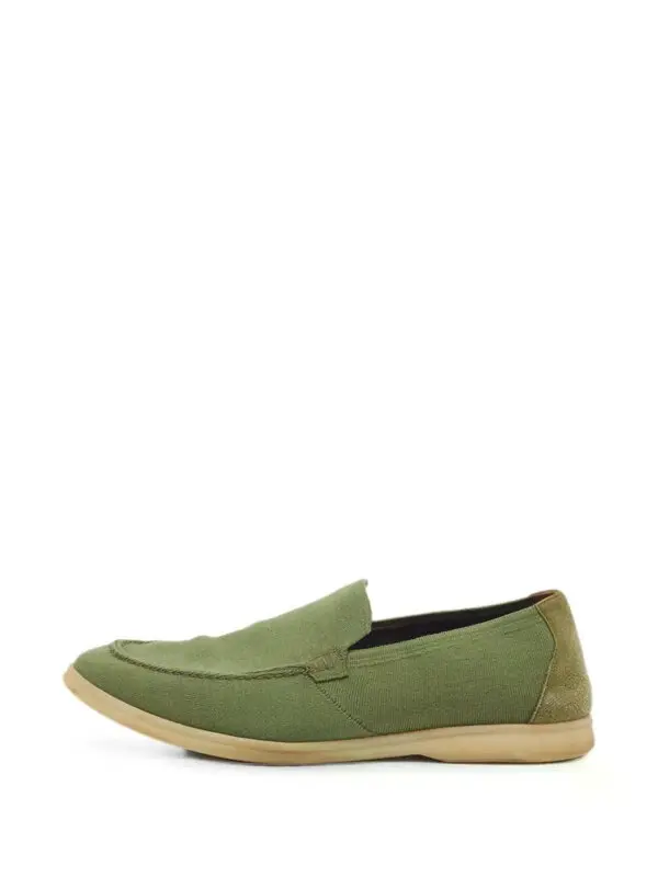 Loro Piana Summer Walk Suede-trim Loafers